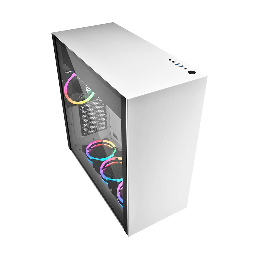 Kućište SHARKOON gaming, PURE STEEL RGB ATX, White - Genelec d.o.o ...