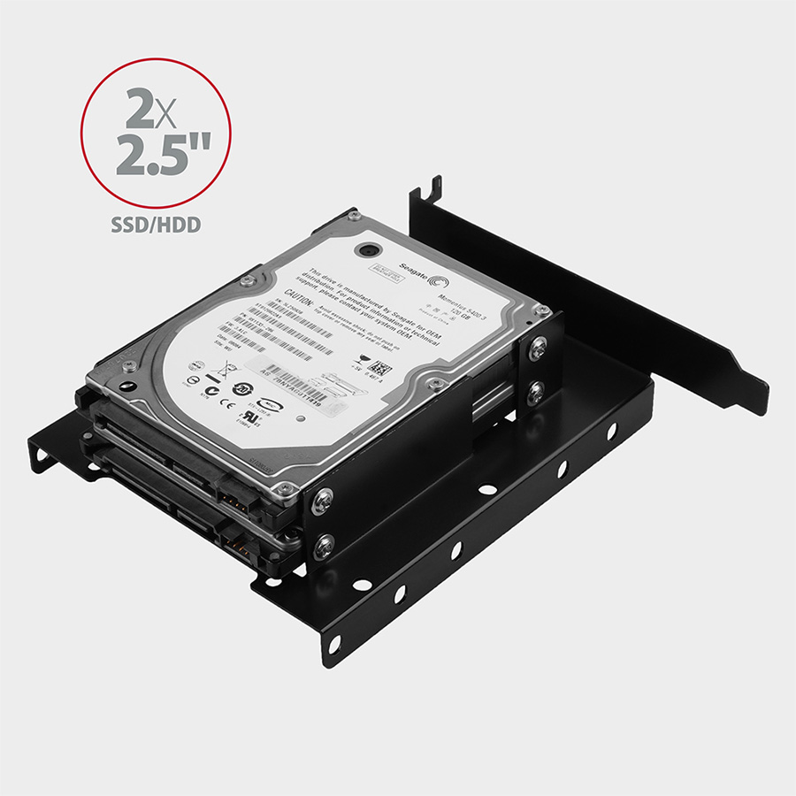 Adapter interni AXAGON RHD-P35 2x2,5" HDD/SSD into PCI position, black ...