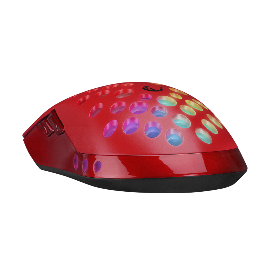 Miš gaming Rampage SMX-R66 ROCKET Ultra Light Red RGB LED 12000dpi ...