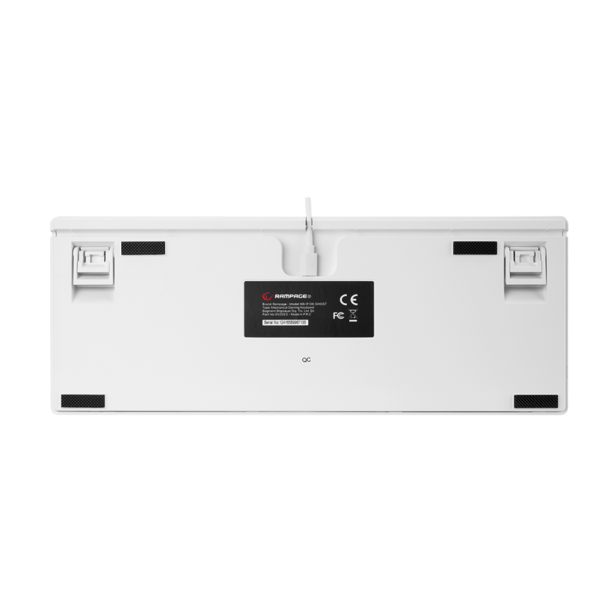 Rampage KB-R136 GHOST Mehanička Tastatura Bijela Tip-C konekcija Smeđi ...