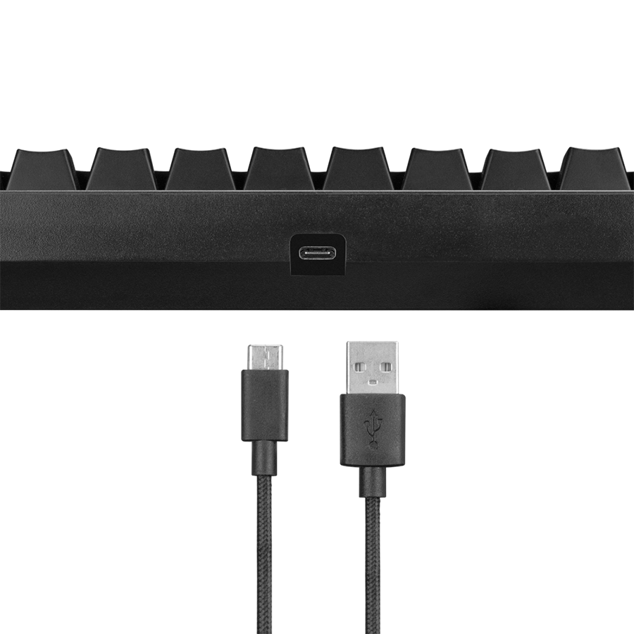 Tastatura gaming RAMPAGE KB-RX63 B-ATOM Black Bluetooth RGB Backlight ...