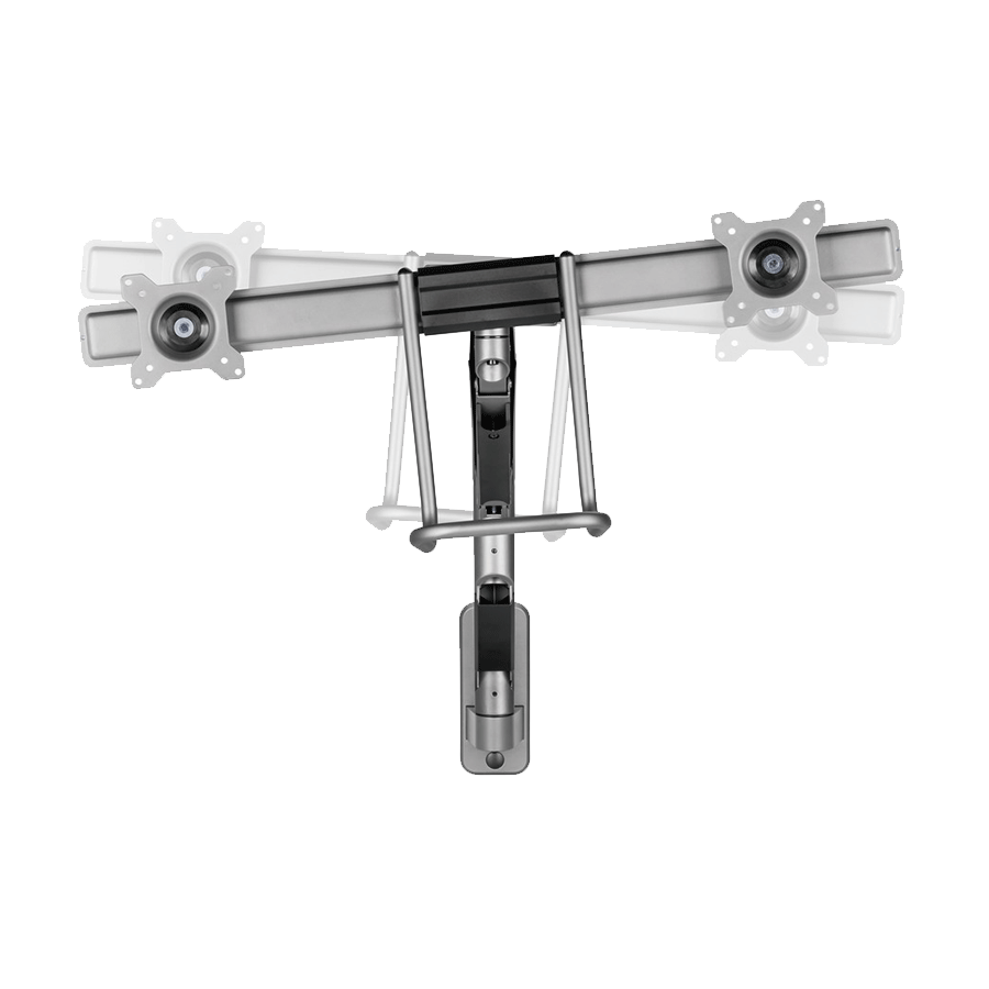 NOSAČ ZA DVA MONITORA GEMBIRD MA-WA2-02, montaža na zid, 17”-32”, up to ...