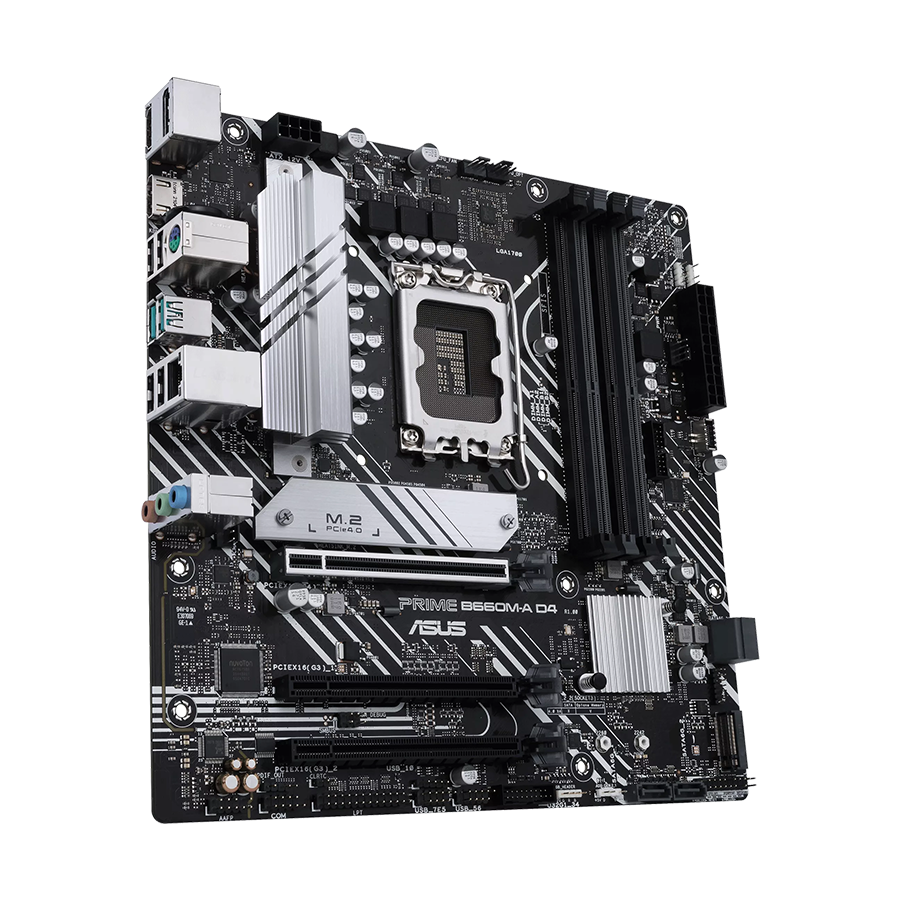 ASUS MB PRIME B660M-A D4-CSM Intel B660, LGA 1700, 4xDDR4 2xHDMI, DP, RAID micro ATX - Genelec d ...