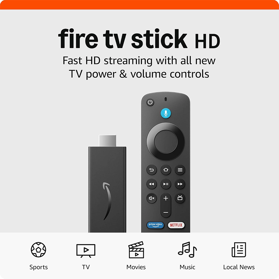 TV BOX Amazon Fire TV Stick Firestick 2024 HD 1080p WiFi 5, 8GB ...