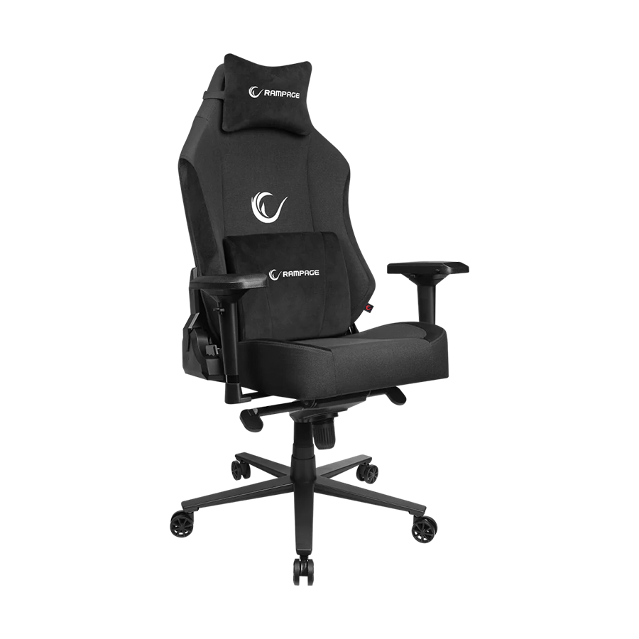 Stolica gaming RAMPAGE KL-R72 WOOF High Level Anti-Sweat Fabric Black ...