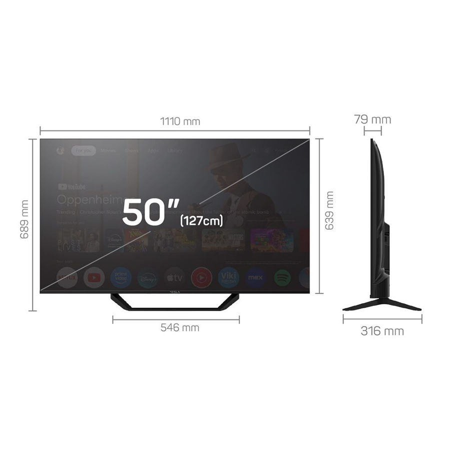 TESLA TV 50E655BUS Google TV 4K Ultra HD, DVB-T/T2/C/S/S2 - Genelec d.o ...