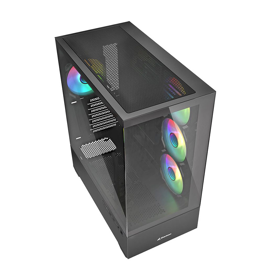 Kućište SHARKOON gaming, AK6 RGB Black ATX, ventilator 4x120mm ...